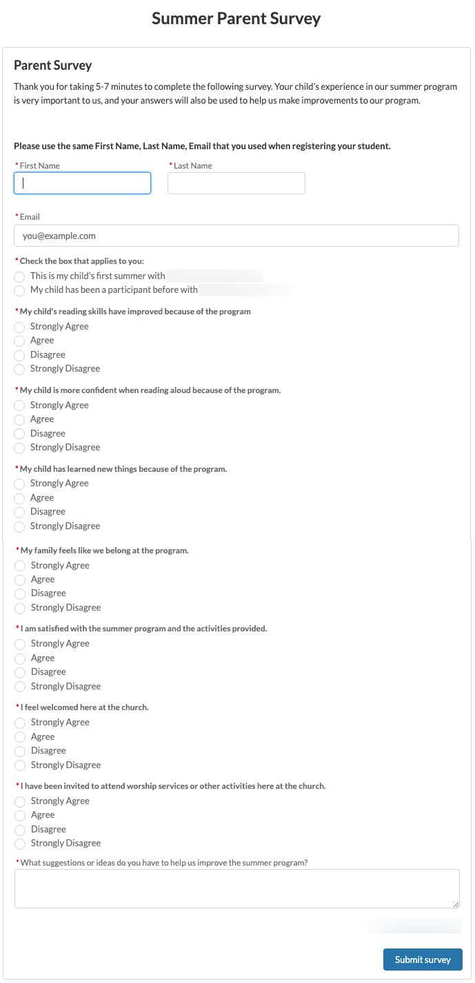 Surveys